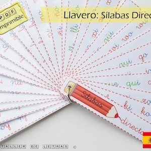 Spanish Syllable Flashcards, Cursive Learning Game (digital Download ...
