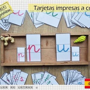 Spanish Montessori Alphabet Cards, Cursive Letters (digital Download ...