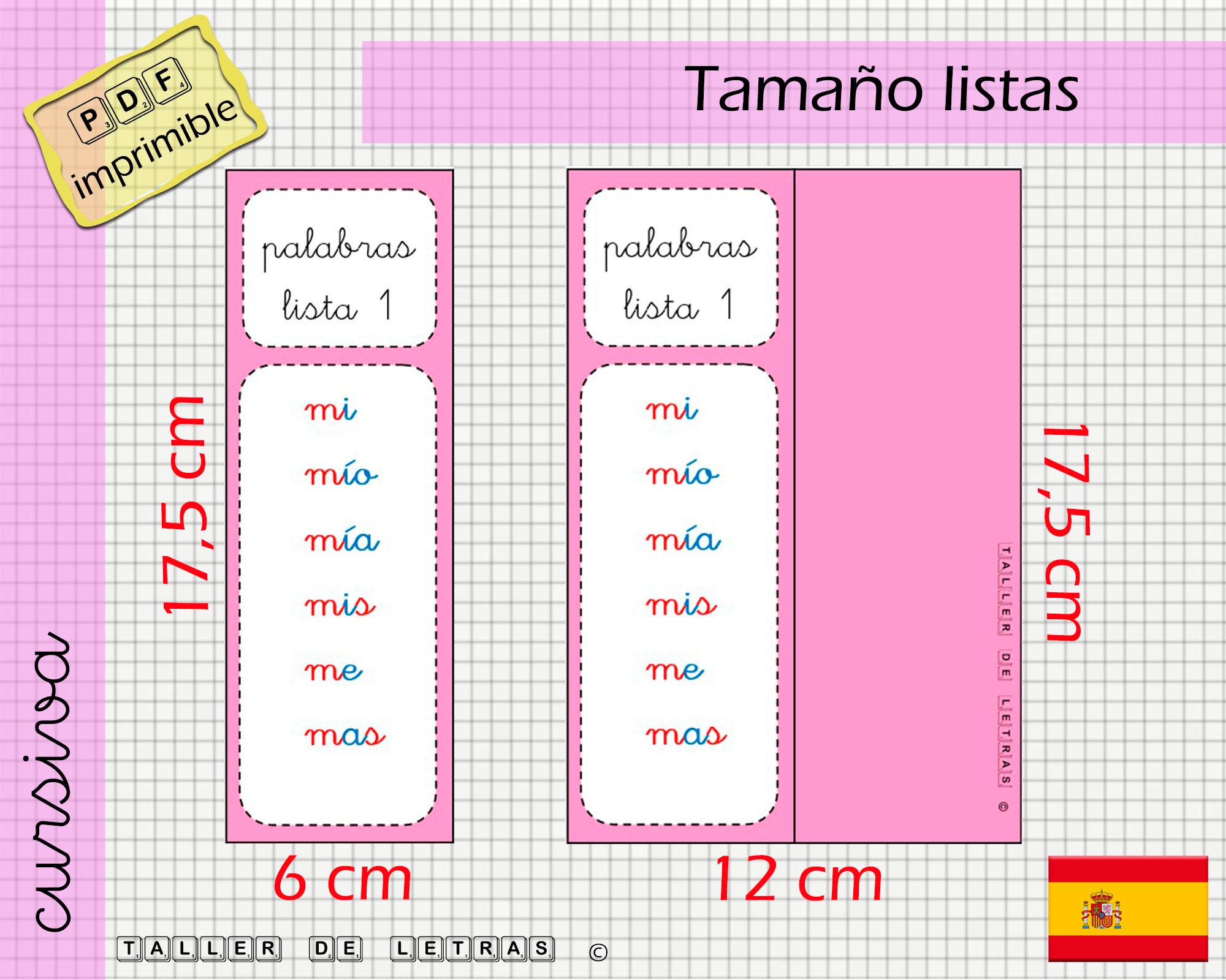 Spanish Montessori Pink Series Reading Lists (digital Download) - Etsy