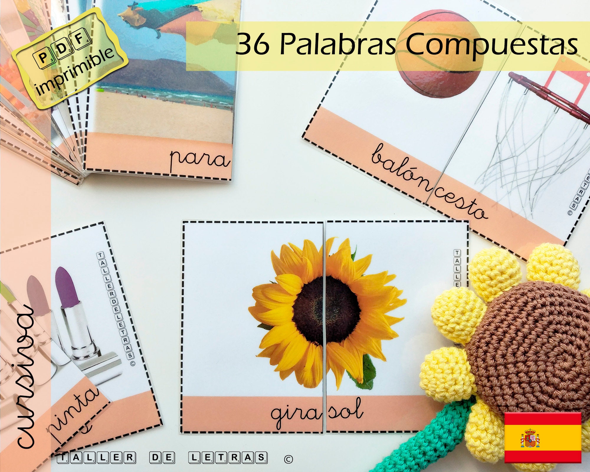 Spanish Compound Words Cards, Spanish Grammar of Compound Words ...