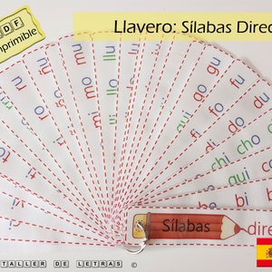 Spanish Syllables Game, Game Teaching Syllables, Spanish Material for ...