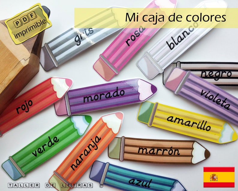 Juego aprendemos los colores en español. Juego educativo para aprender ...