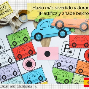 Lotto / Bingo Color Matching Game in Spanish, Educational Activity Game ...