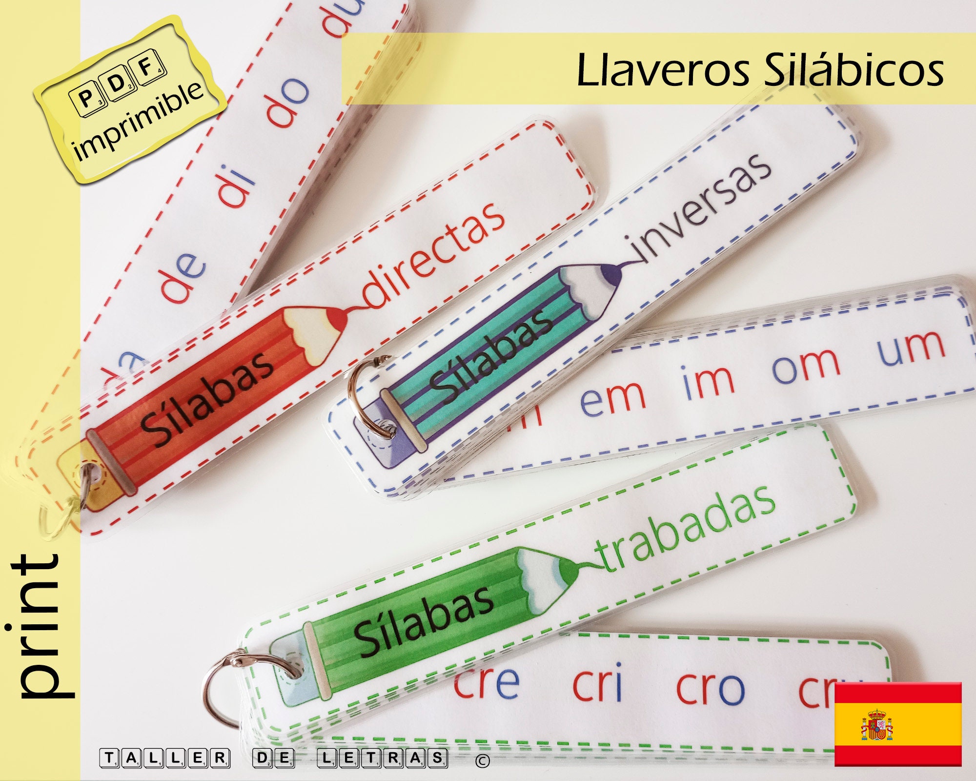 Spanish Syllables Game, Game Teaching Syllables, Spanish Material for ...