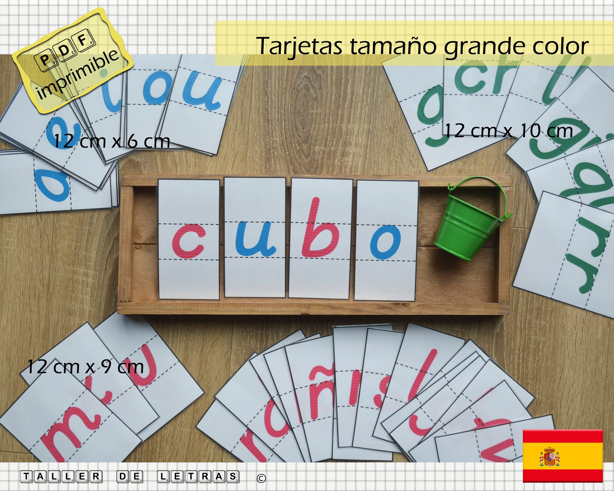 Montessori Movable Alphabet in Spanish Alphabet Letter Cards - Etsy