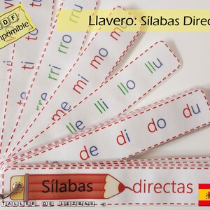 Spanish Syllables Game, Game Teaching Syllables, Spanish Material for ...