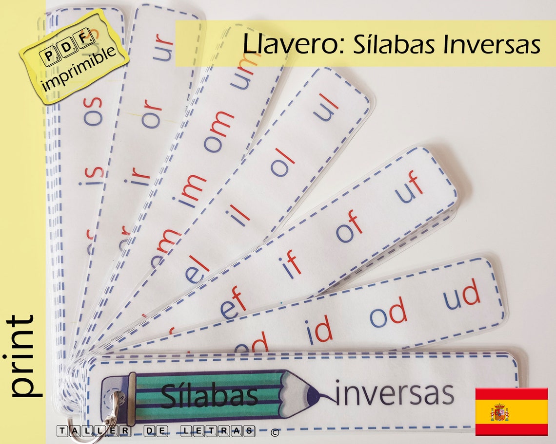 Spanish Syllables Game, Game Teaching Syllables, Spanish Material for ...