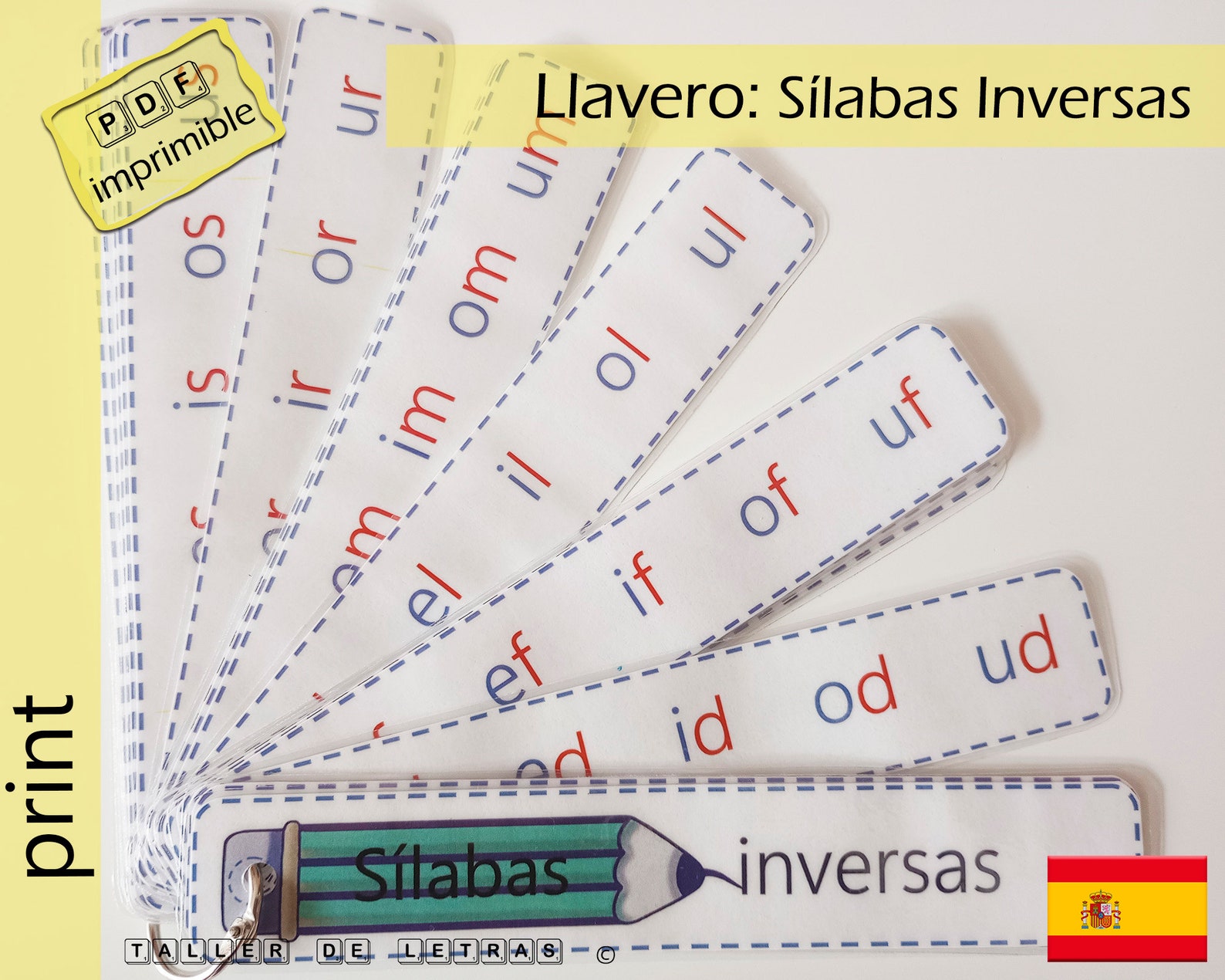 Spanish Syllables Game, Game Teaching Syllables, Spanish Material for ...