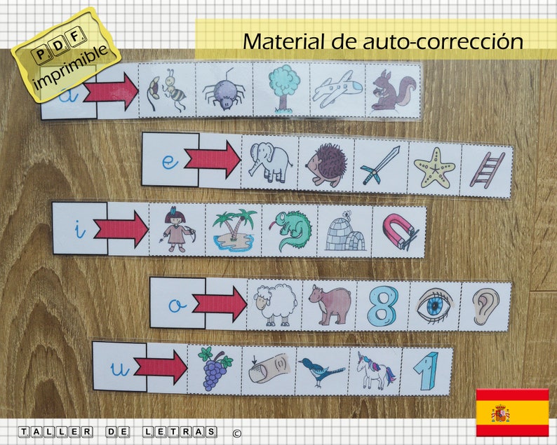 Juego de vocales en español, Juego educativo para aprender las vocales ...