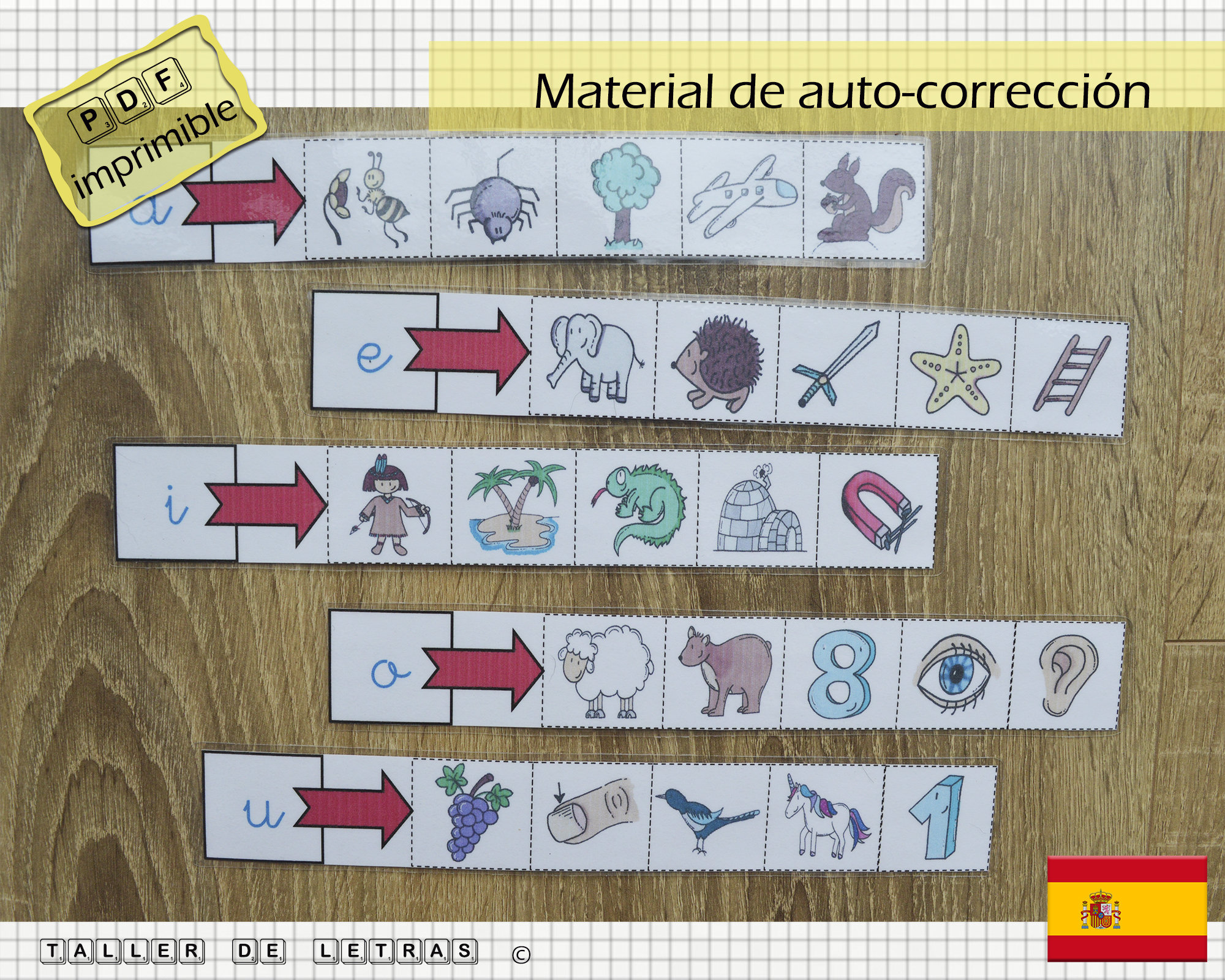 Juego de vocales en español, Juego educativo para aprender las vocales ...