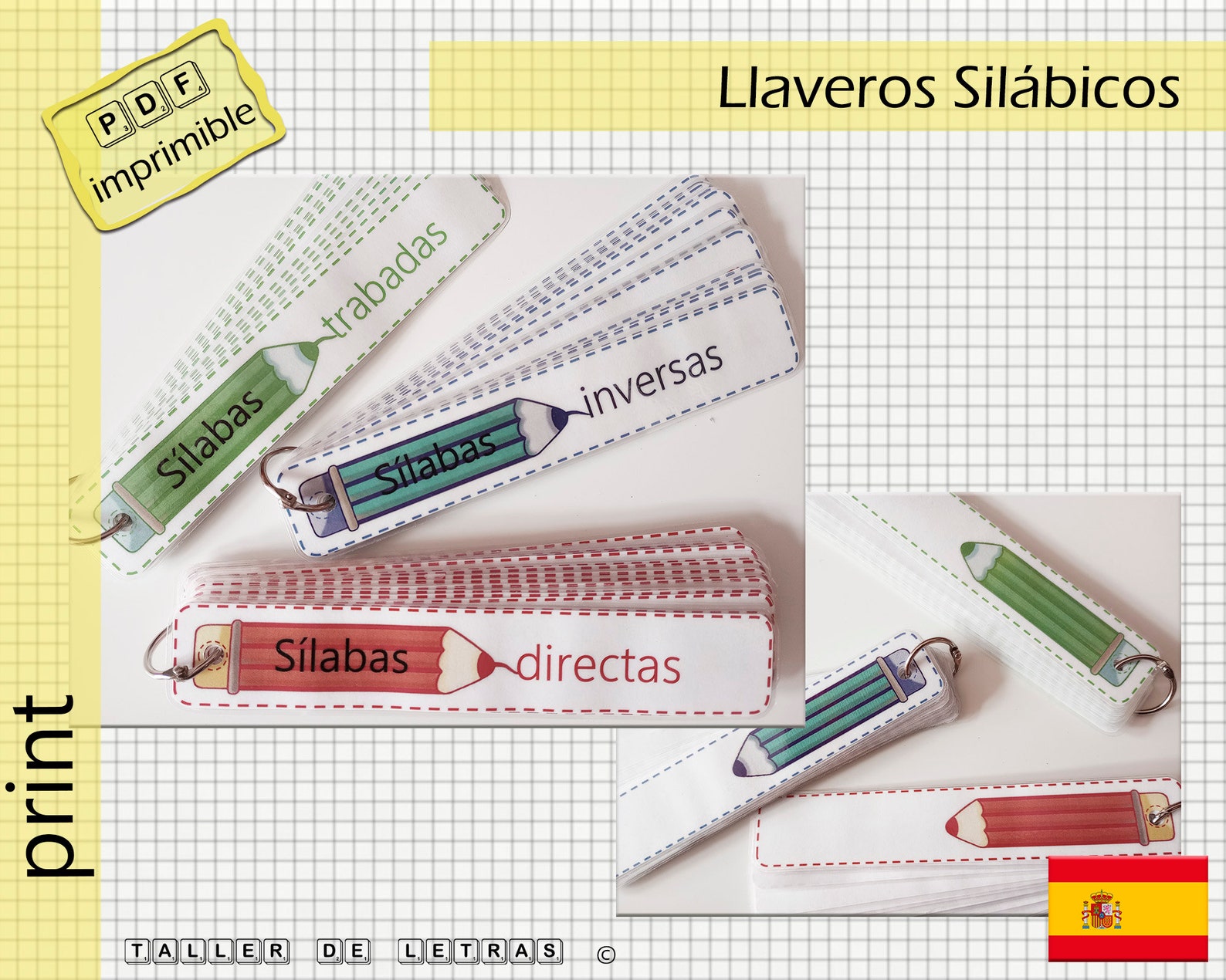 Spanish Syllables Game, Game Teaching Syllables, Spanish Material for ...