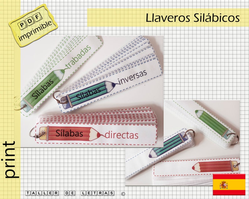 Spanish Syllables Game, Game Teaching Syllables, Spanish Material for ...