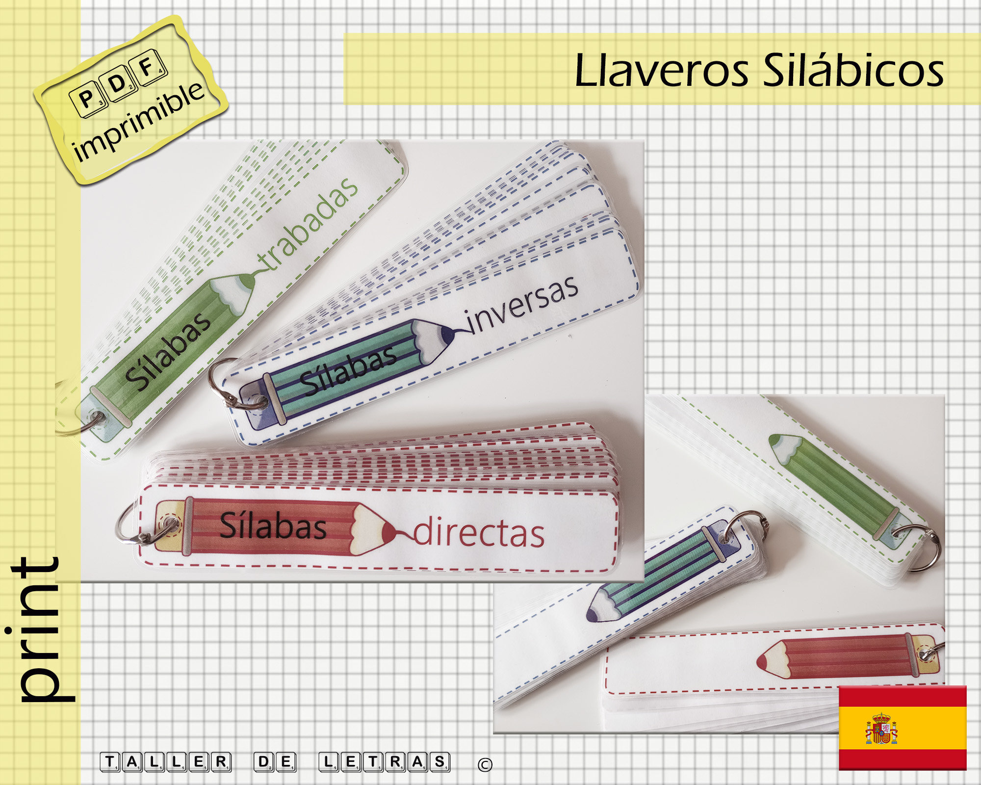 Spanish Syllables Game, Game Teaching Syllables, Spanish Material for ...