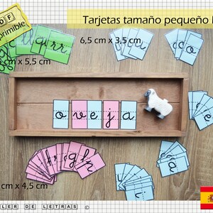 Spanish Montessori Alphabet Cards, Cursive Letters (digital Download ...
