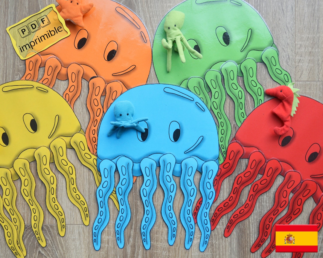 Spanish Color Matching Game, Jellyfish Theme (digital Download) - Etsy