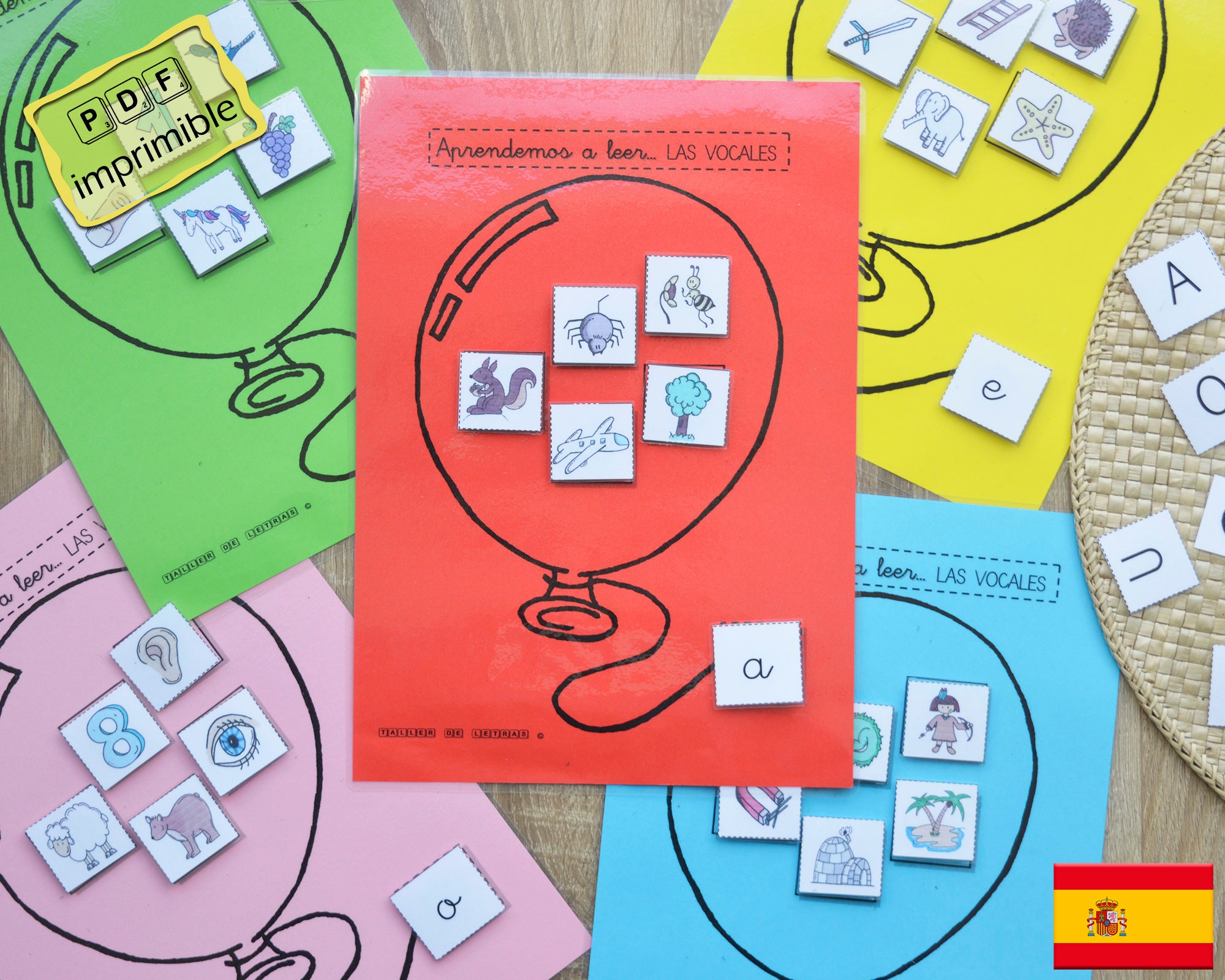 Juego de vocales en español, Material lectoescritura, Material ...