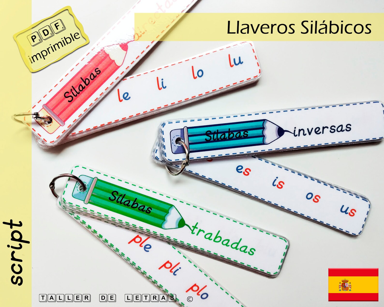 Spanish Syllables Game, Game Teaching Syllables, Spanish Material for ...
