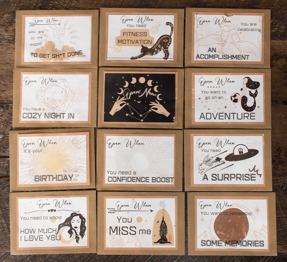 24 Printable Set of Open When Letters Anniversary Gift - Etsy