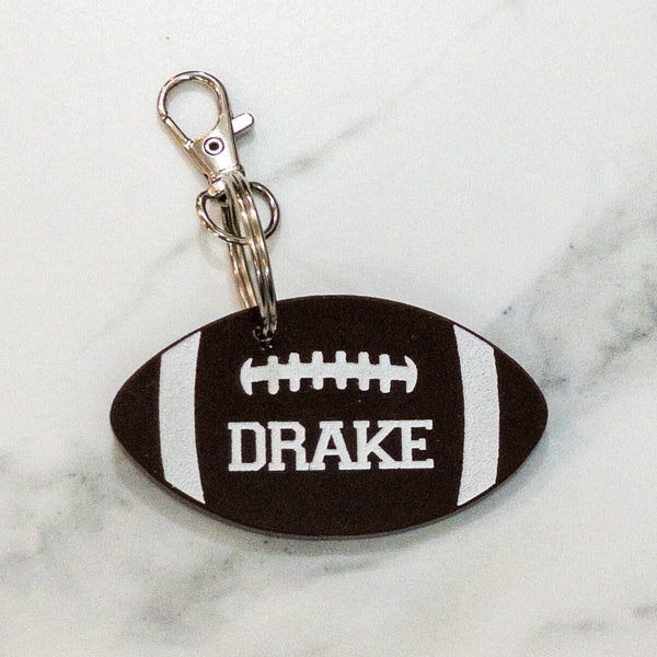 Football Keychain - Etsy