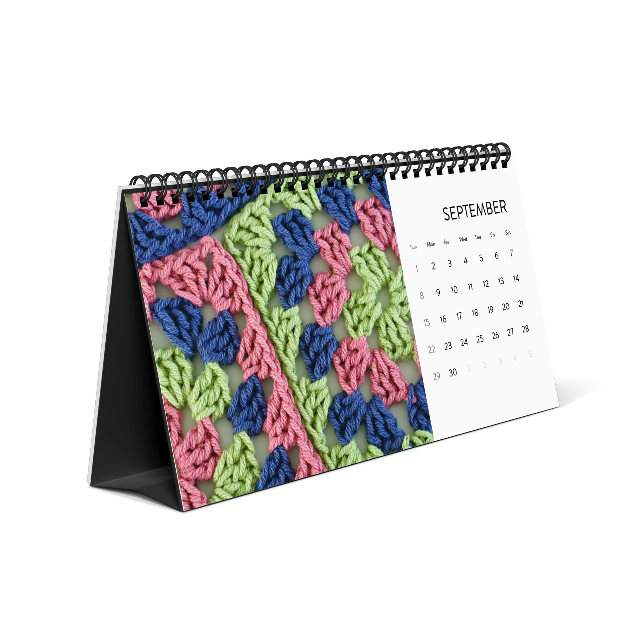 2024 Crochet Granny Squares Desk Calendar, Crochet Calendar, Crochet ...
