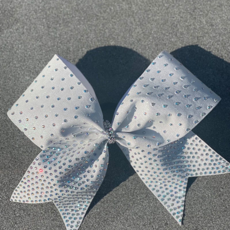 White Cheer Bow - Etsy