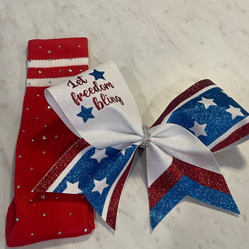White Cheer Bow - Etsy