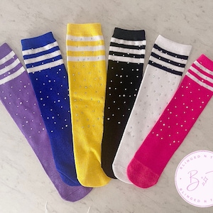 Custom Bling Cheer Socks - Etsy