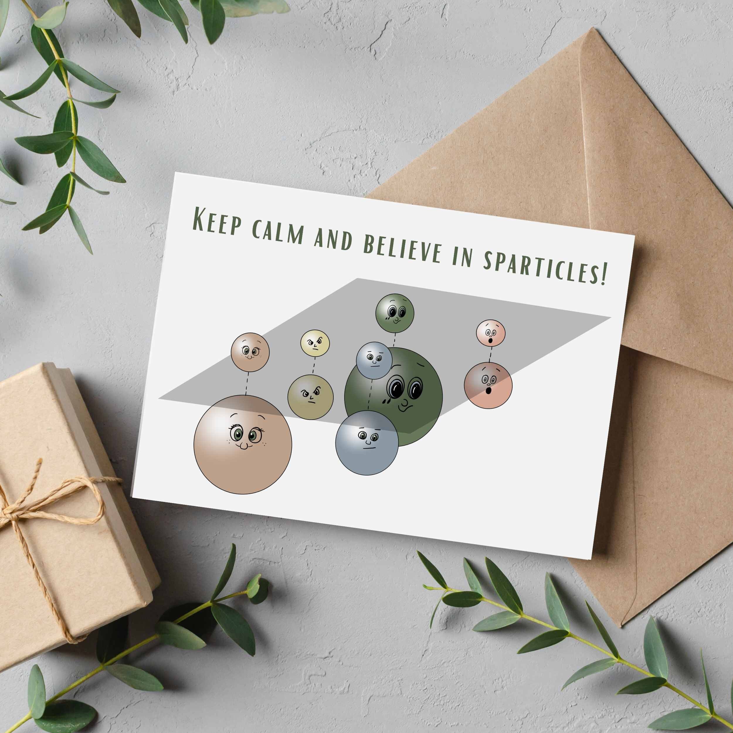Printable Greeting Card | Particle Physics | Particles and Sparticles ...