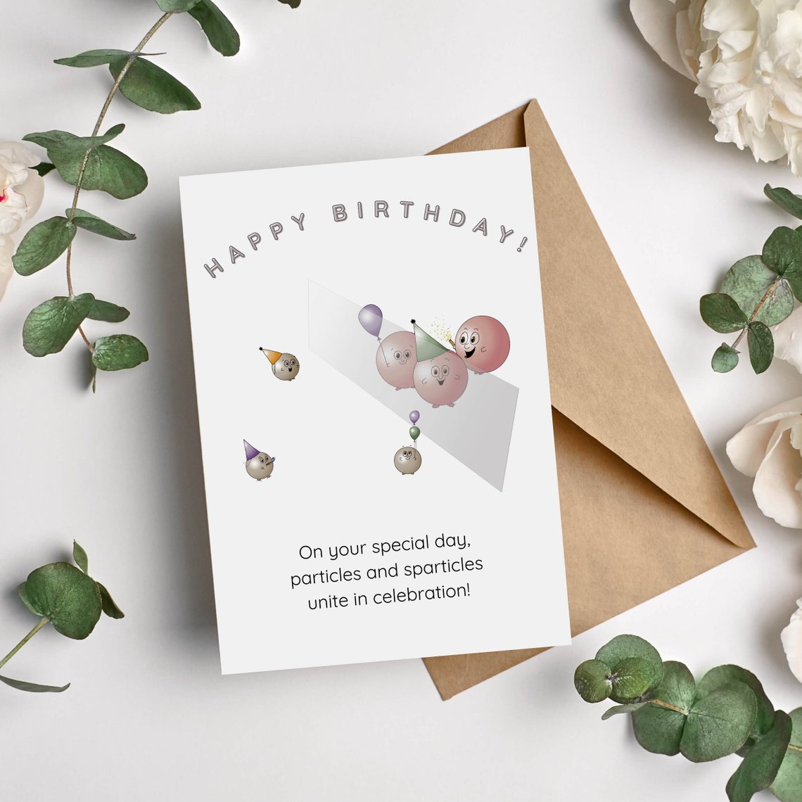 Printable Birthday Card | Particle Physics | Particles and Sparticles ...