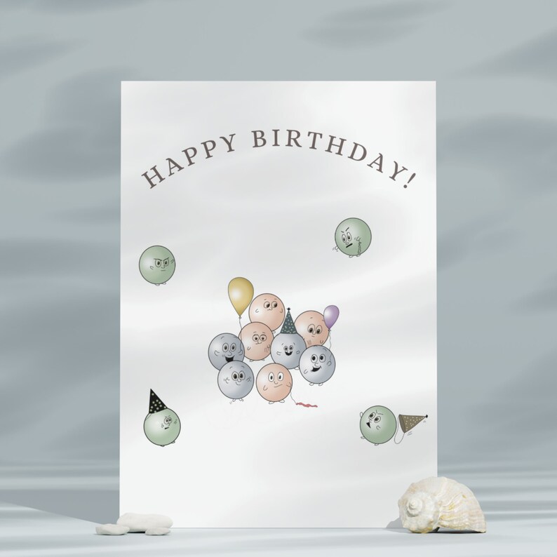 Printable Birthday Card Particle Physics Electrons, Neutrons and ...