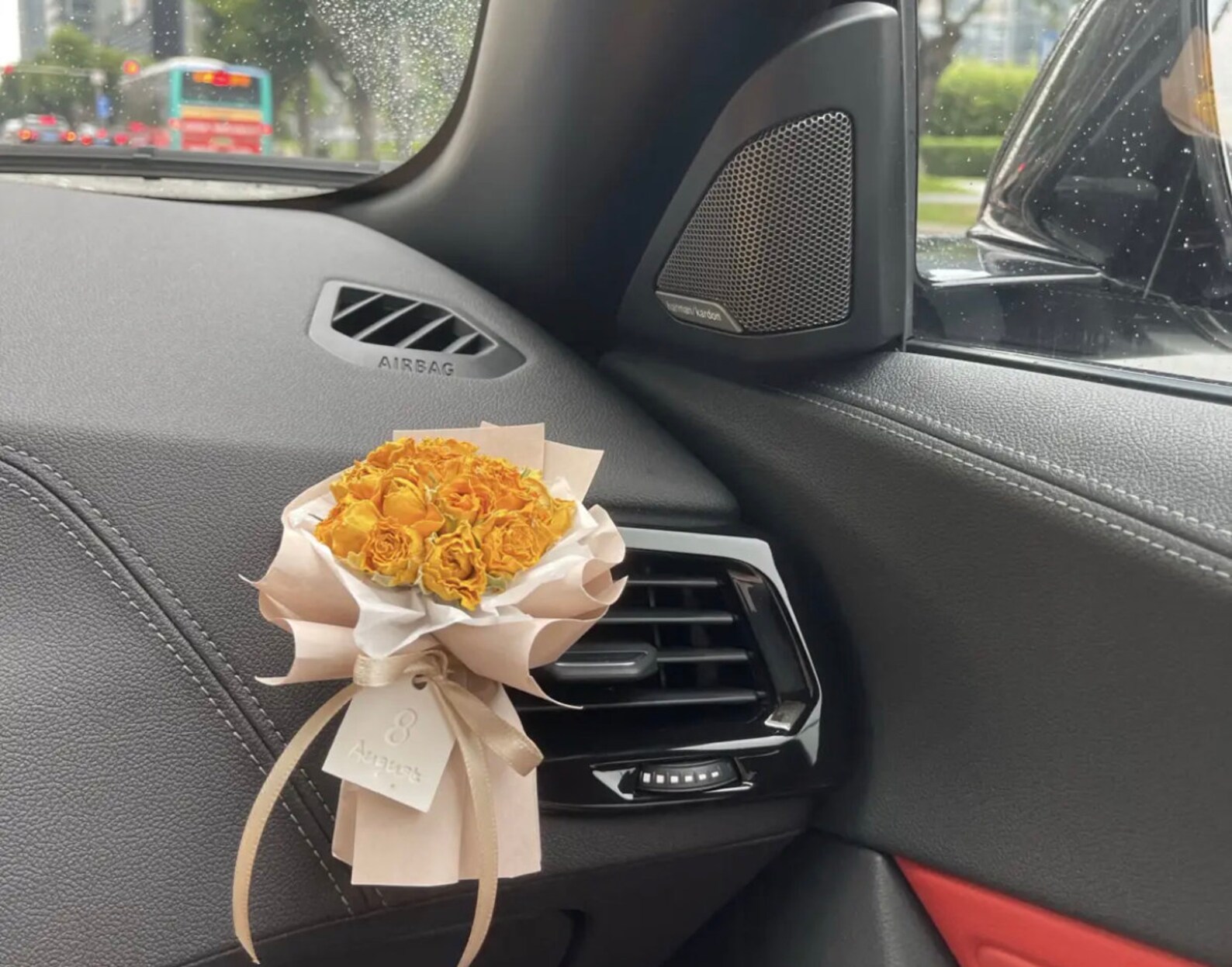 Handmade Mini Natural Dried Flower Bouquet Car Accessories - Etsy