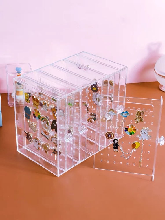 Acrylic Box Pins Brooch Storage Box Display - Etsy
