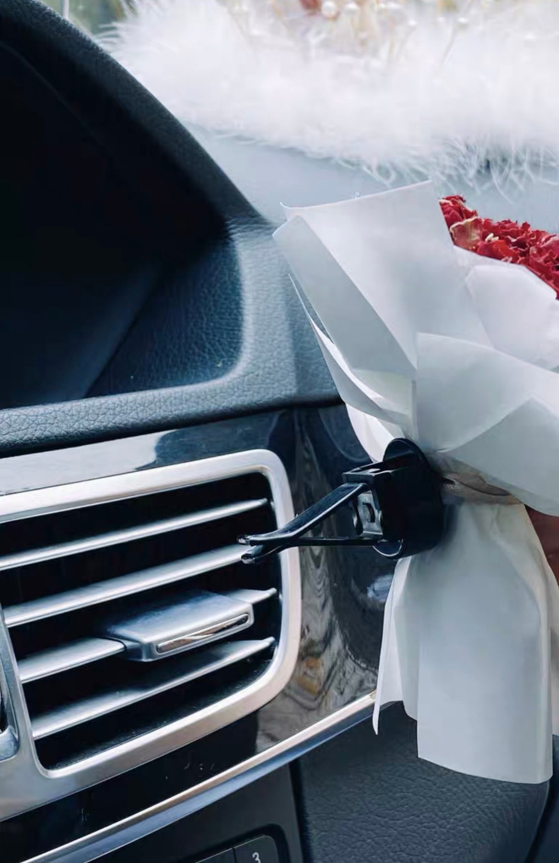 Handmade Mini Natural Dried Flower Bouquet Car Accessories | Etsy