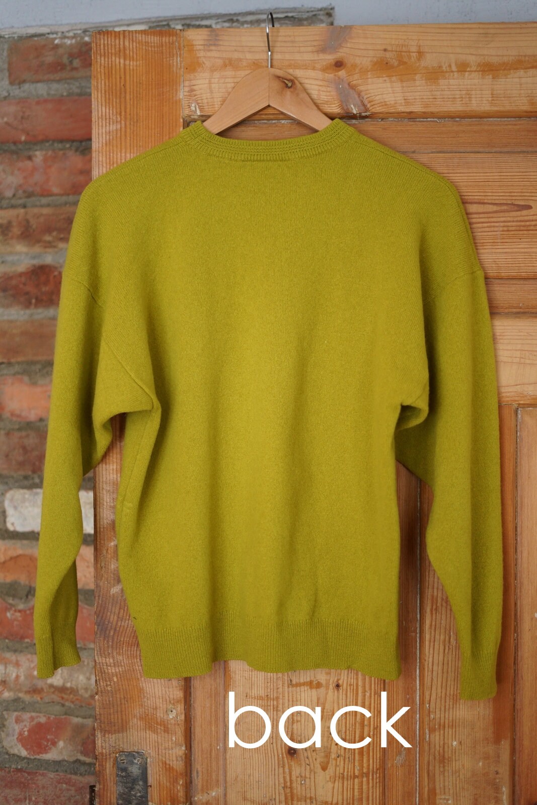 Vintage Wool, Pear Green, 80s, 50s Style, Minimalist Shape, on Hip Fit ...