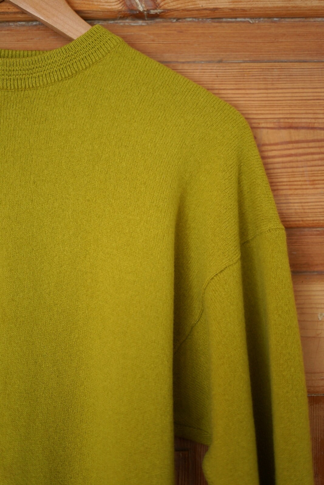 Vintage Wool, Pear Green, 80s, 50s Style, Minimalist Shape, on Hip Fit ...