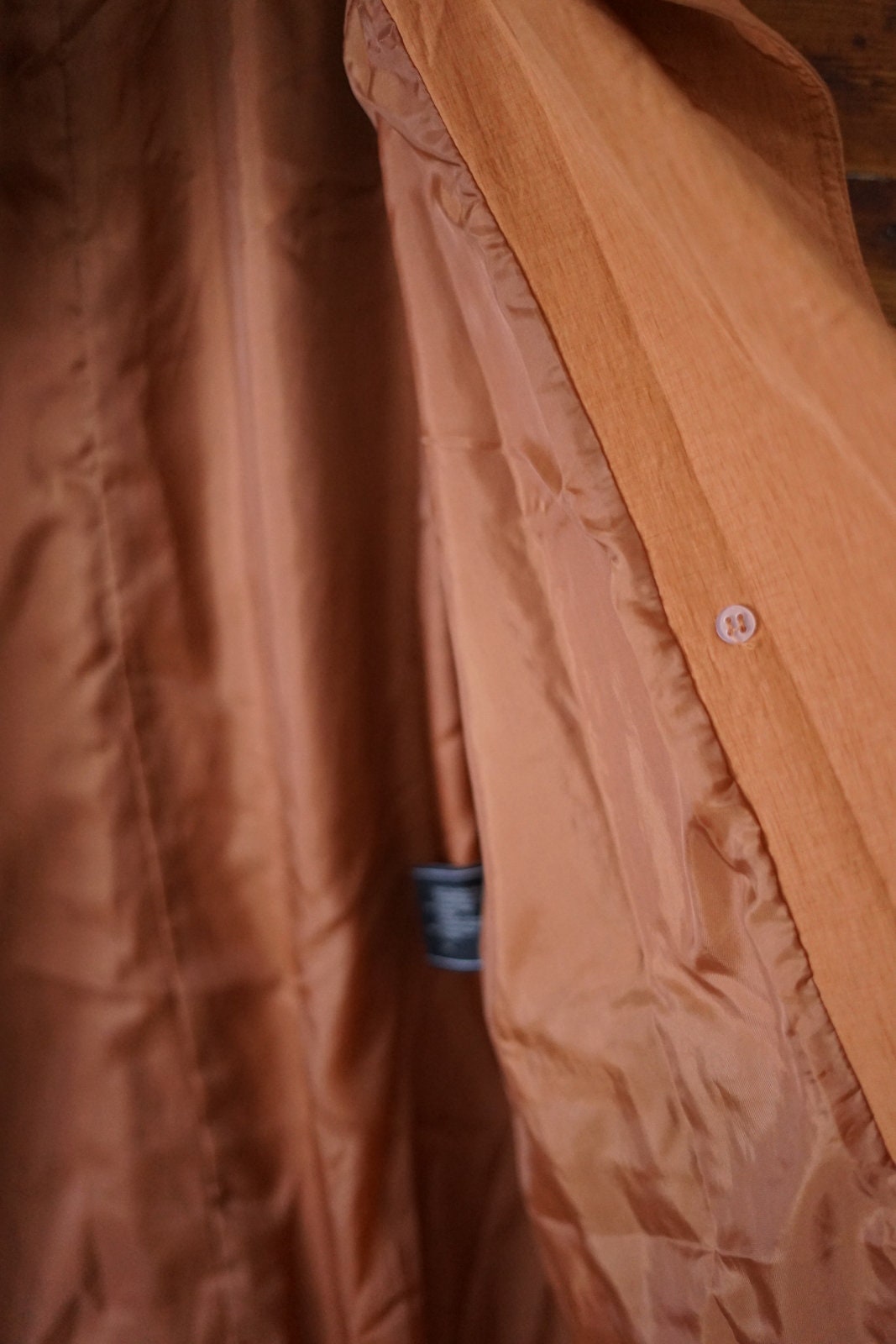 Vintage Rust Orange Color Trench Coat, Duster Coat, Windbreaker - Etsy