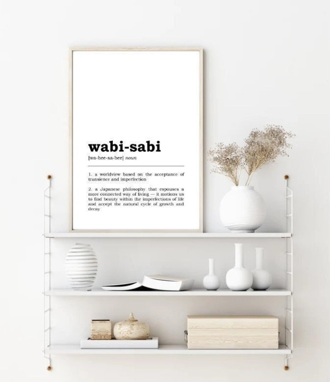 Digital Print Definition of Wabi-sabi / Japanese Philosophy / Printable ...