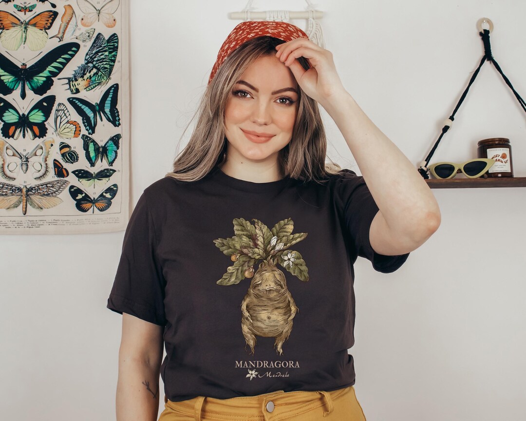 Mandragorat-shirt in 8 Colours, Mandrake Shirt, Dark Academia, Witchy T-shirt, Witchy Clothing ...