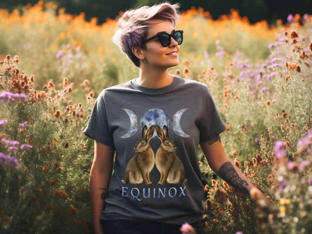 Equinox T-shirt in 5 Colours, Witchy Clothing, Moon Phase, Wiccan Gift, Wheel of the Year ...