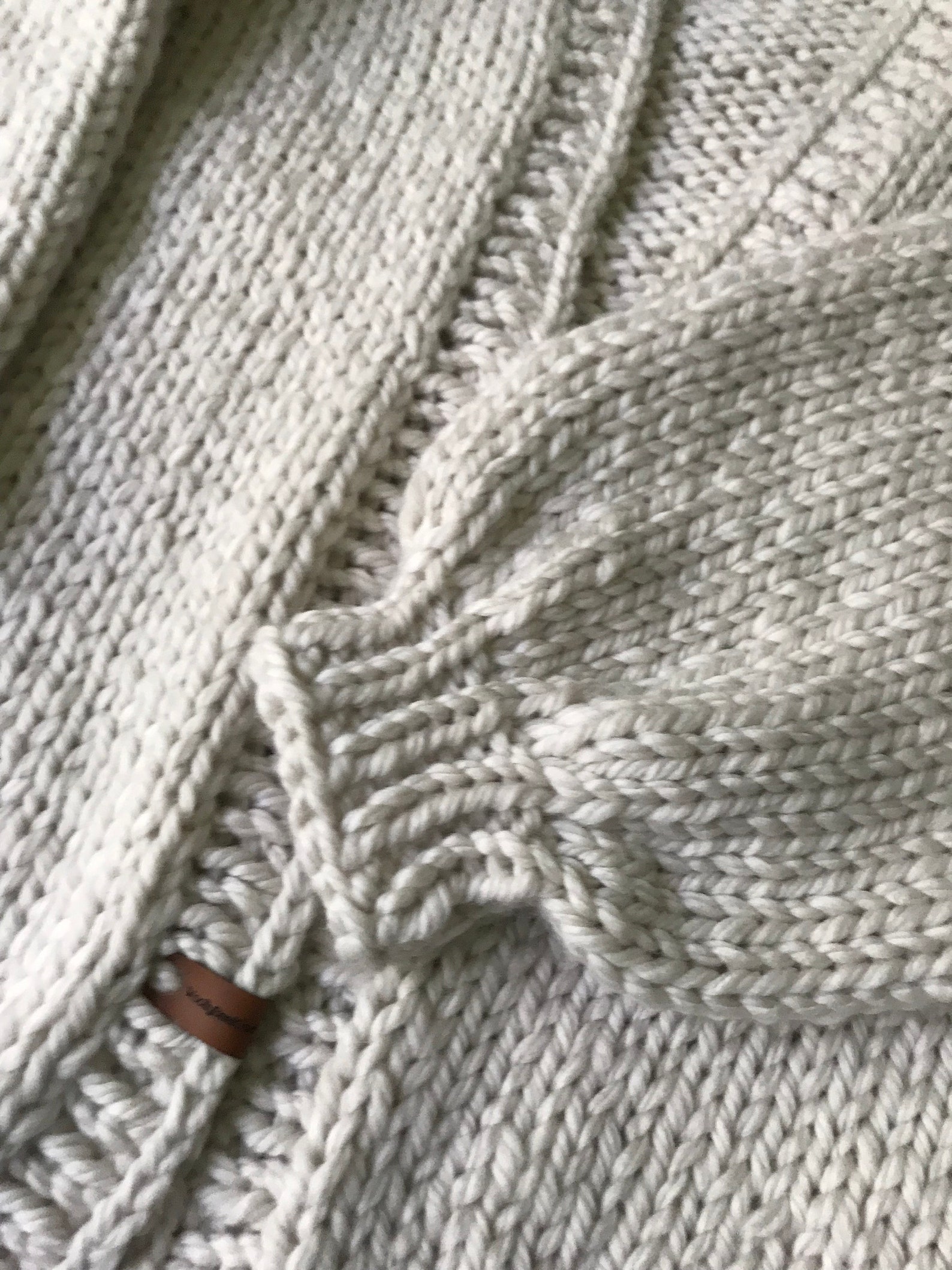 Knitting Pattern - Super Chunky Oversized Cardigan Knitting Pattern ...