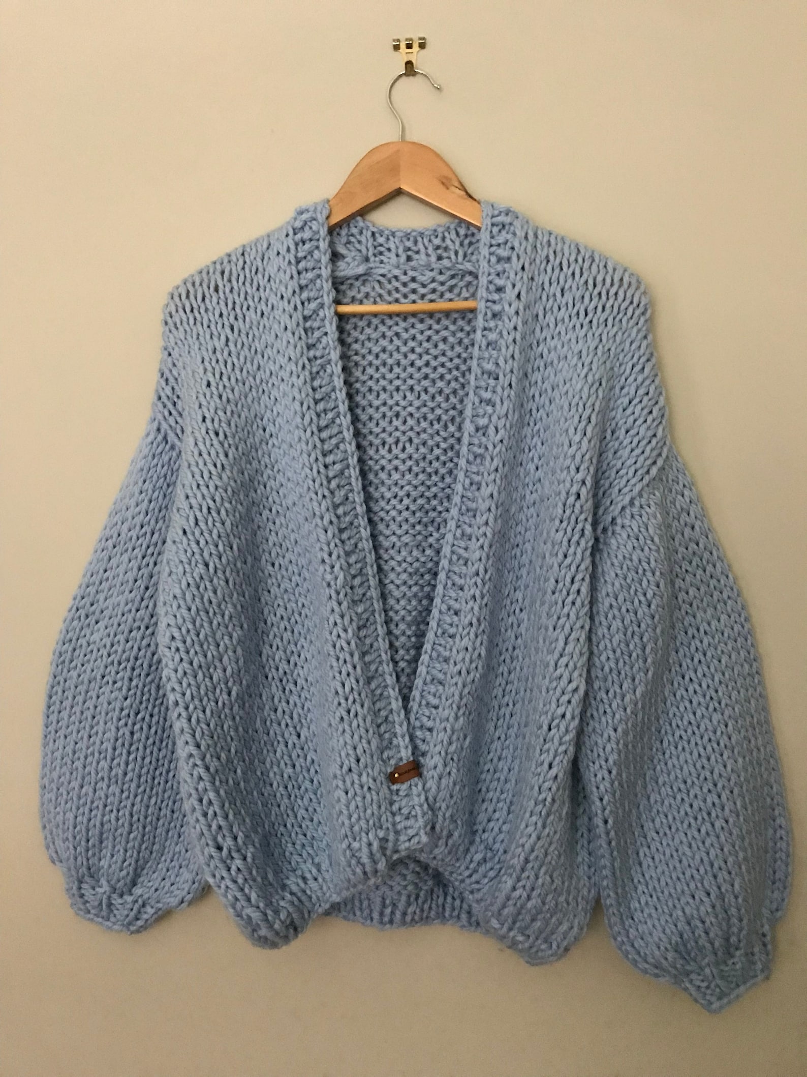 Knitting Pattern - Super Chunky Oversized Cardigan Knitting Pattern ...