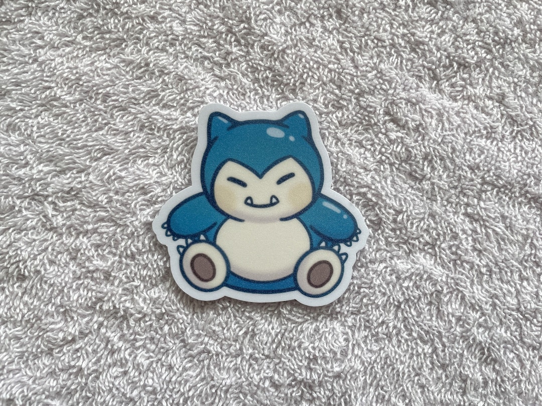 Cute Snorlax Chibi Pokemon Sticker Matte Die Cut Sticker Waterproof ...