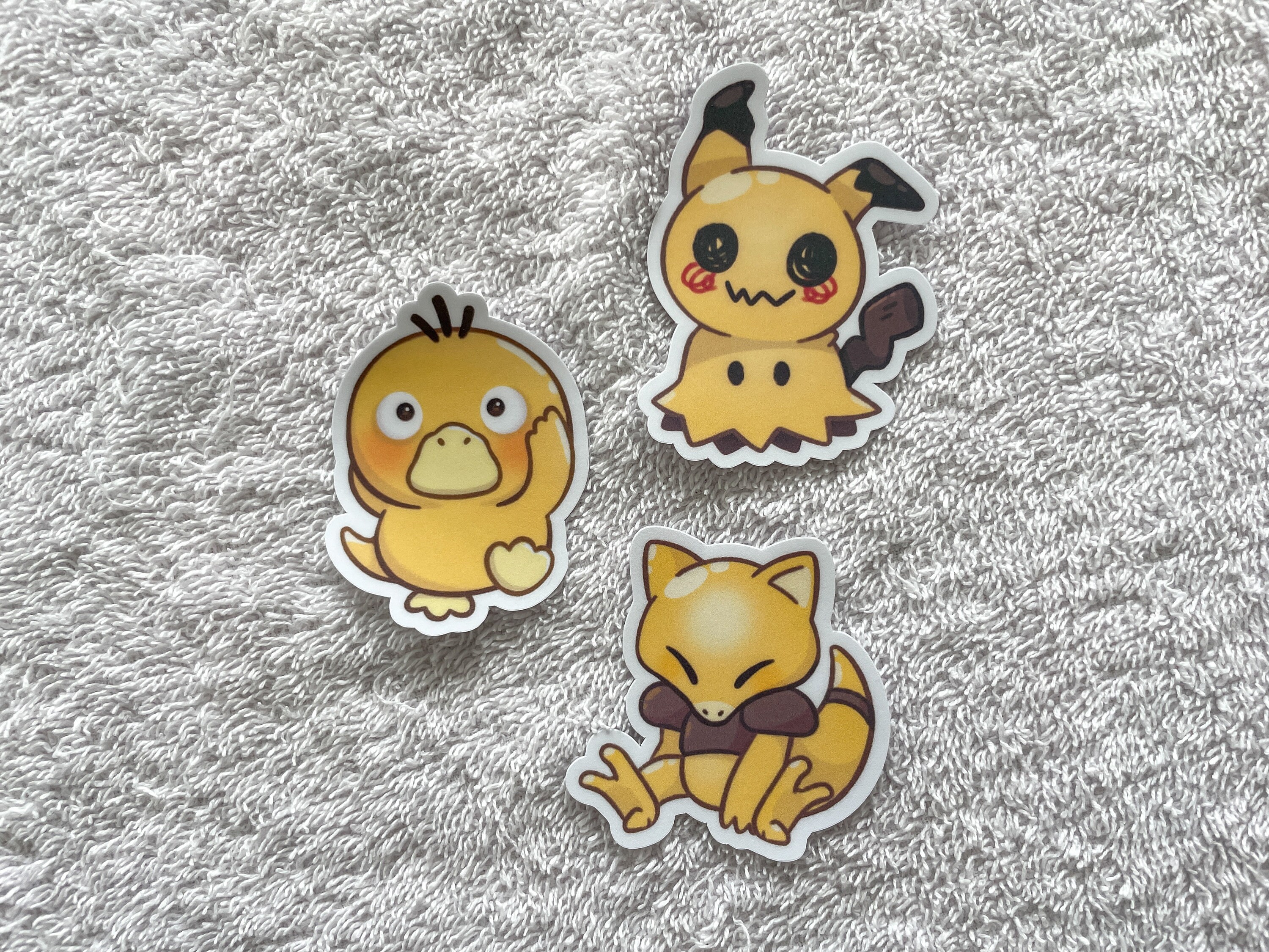 Cute Pokemon Chibi Matte Die Cut Sticker Bundle Charmander, Ditto ...