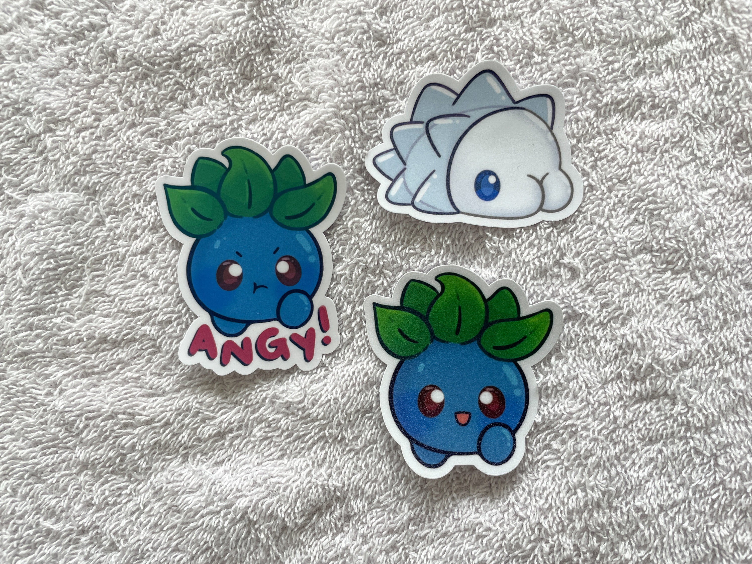 Cute Pokemon Chibi Matte Die Cut Sticker Bundle Charmander, Ditto ...