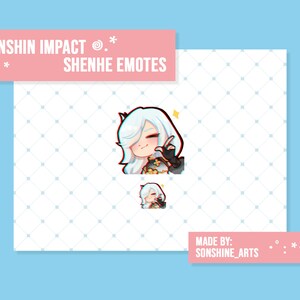 3 Genshin Impact Shenhe Emotes - Etsy