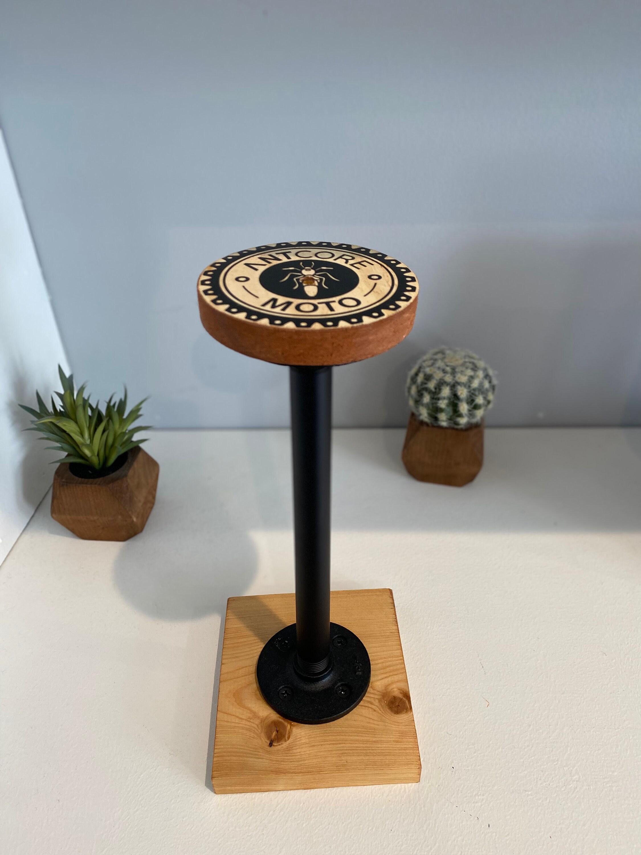 Tabletop Helmet or Hat Stand Wooden Hat Stand - Etsy