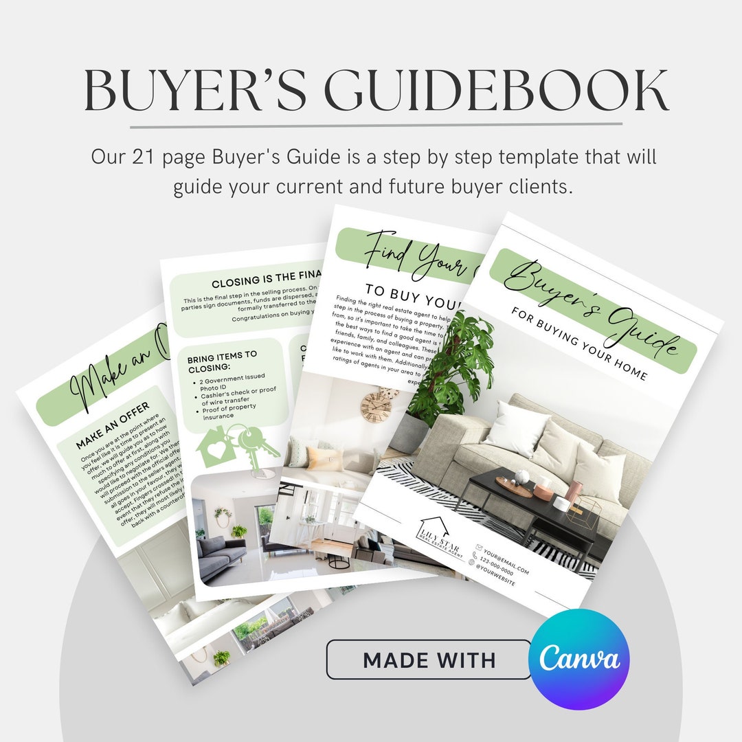 Real Estate Buyers Guide Buyer Presentation Home Buying Process Realtor ...