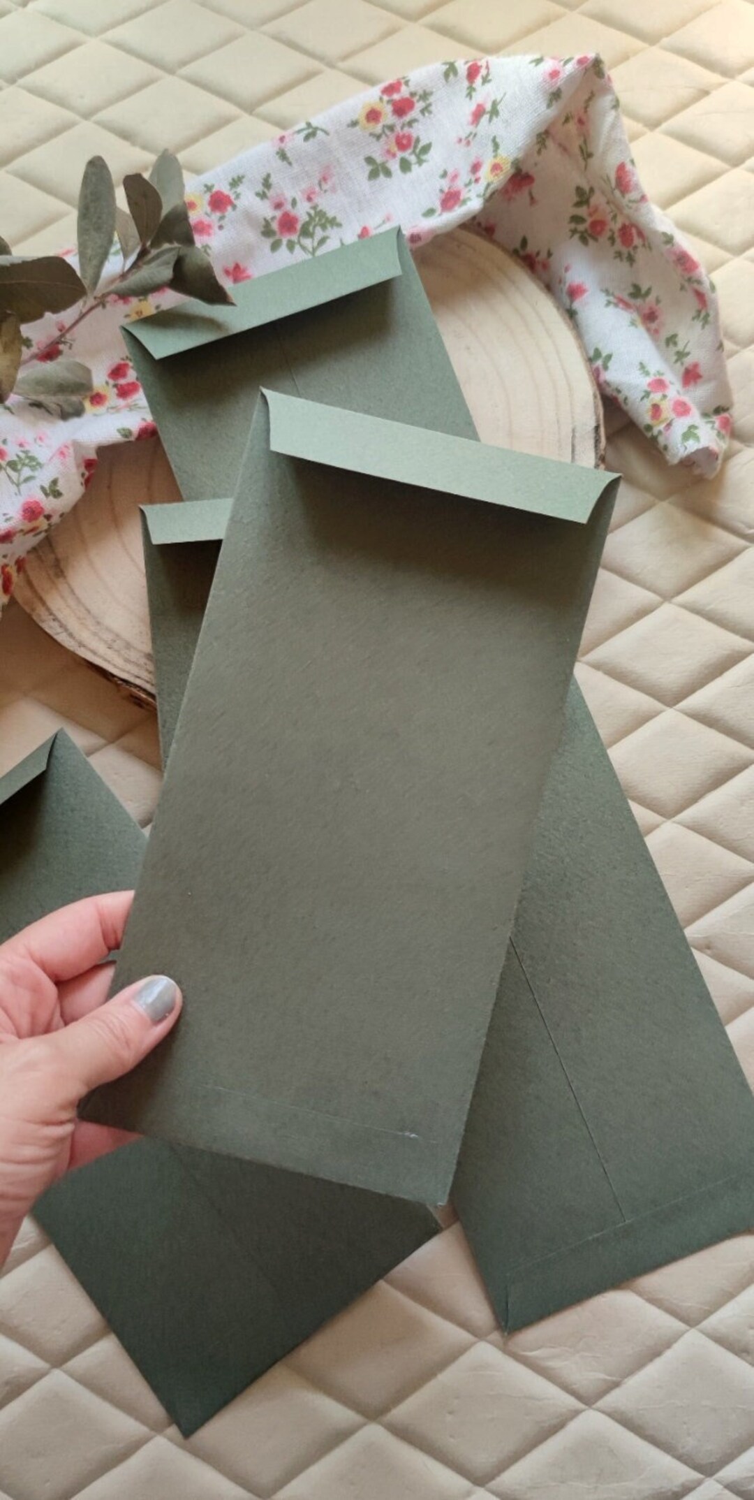 Small Wedding Envelopes Dark Green Envelopes Invitation - Etsy