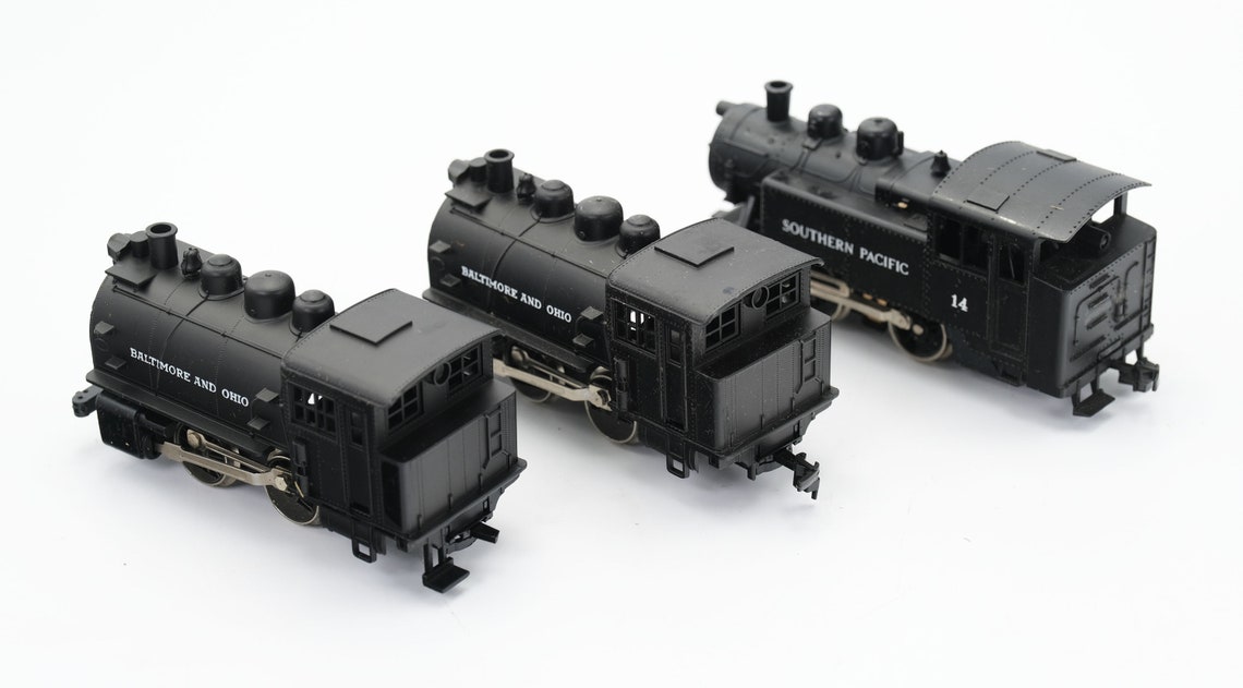 2 HO Scale AHM Rivarossi Baltimore & Ohio 0-4-0 Dockside Switcher Cars ...