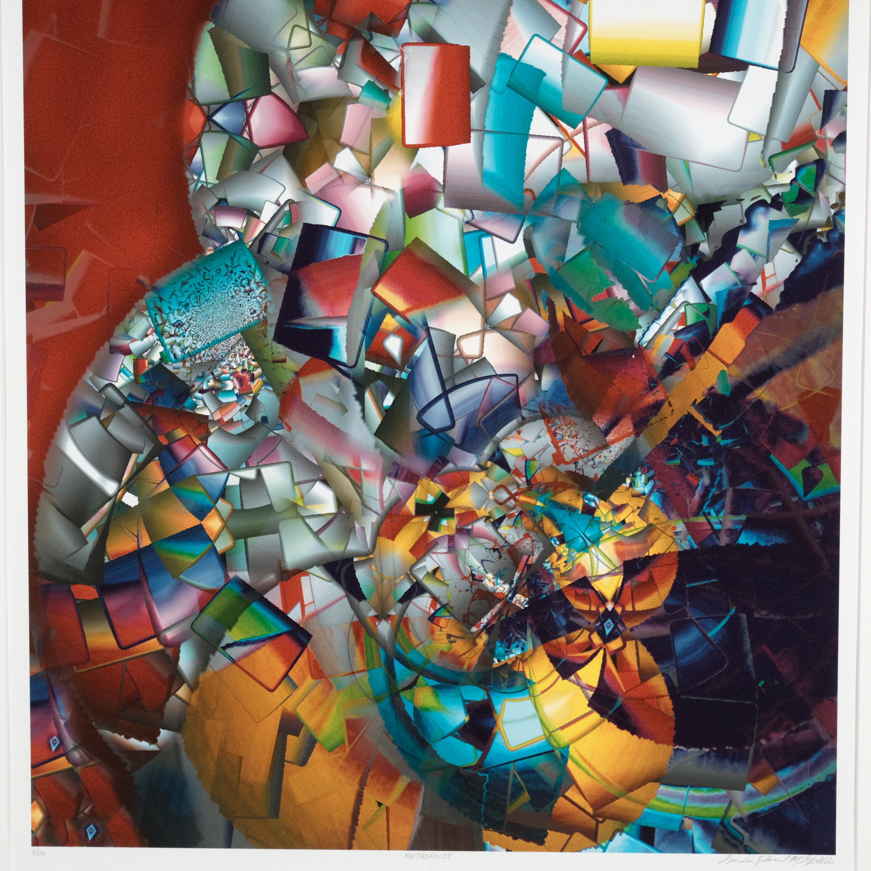 Gordon Edward Mcglothlin "metropolis" Hand Signed Framed Limited ...